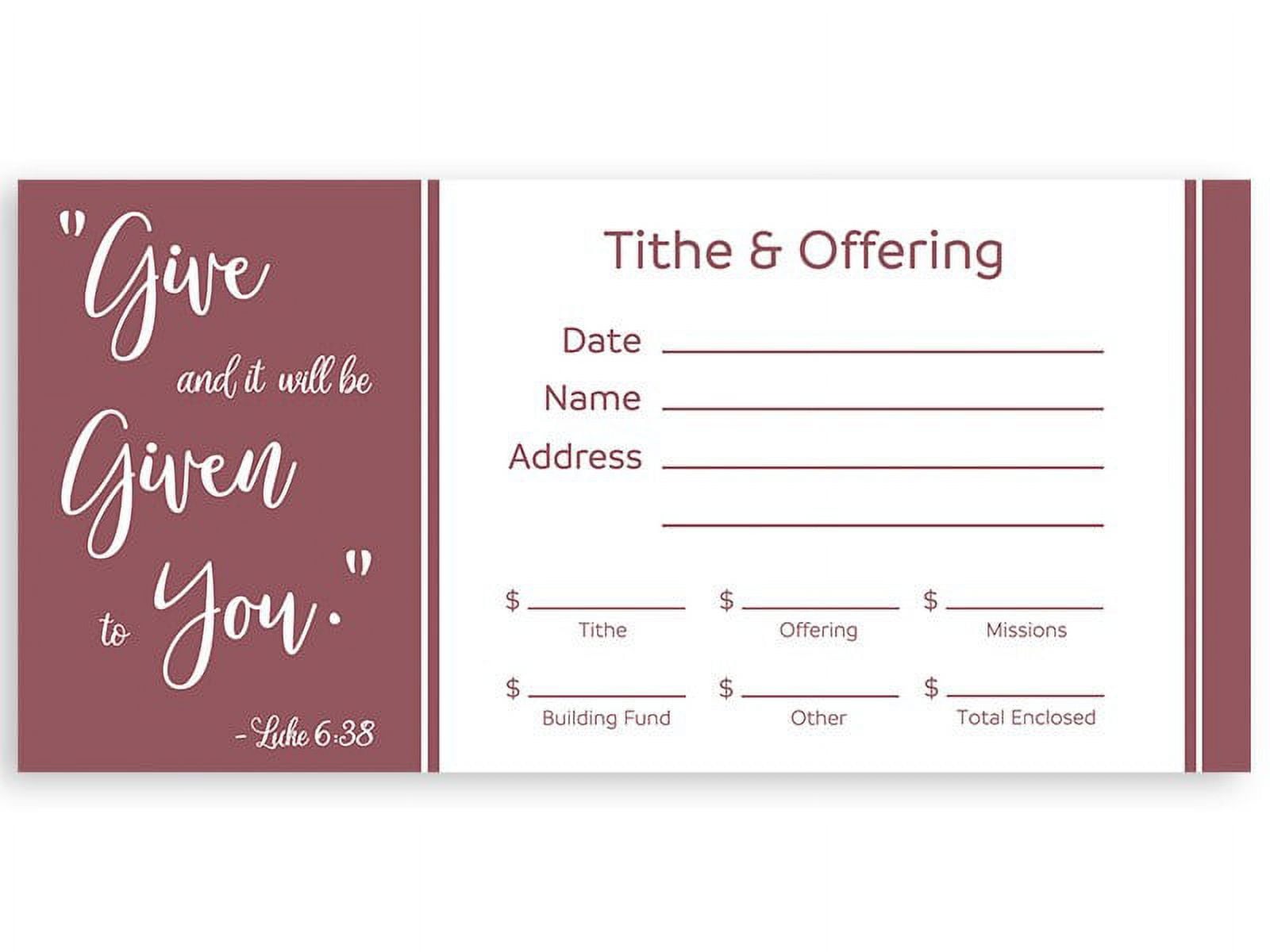 Tithe and Offering Envelope -"Give" - Box of 100 - NIV Scripture ...