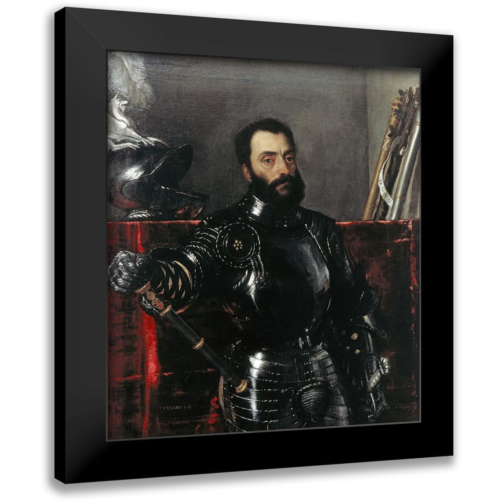 Titian 12x13 Black Modern Framed Museum Art Print Titled - Portrait of ...