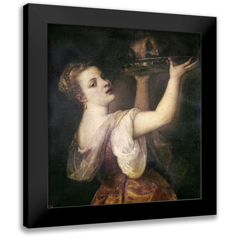 Titian 12x13 Black Modern Framed Museum Art Print Titled - Salome With ...