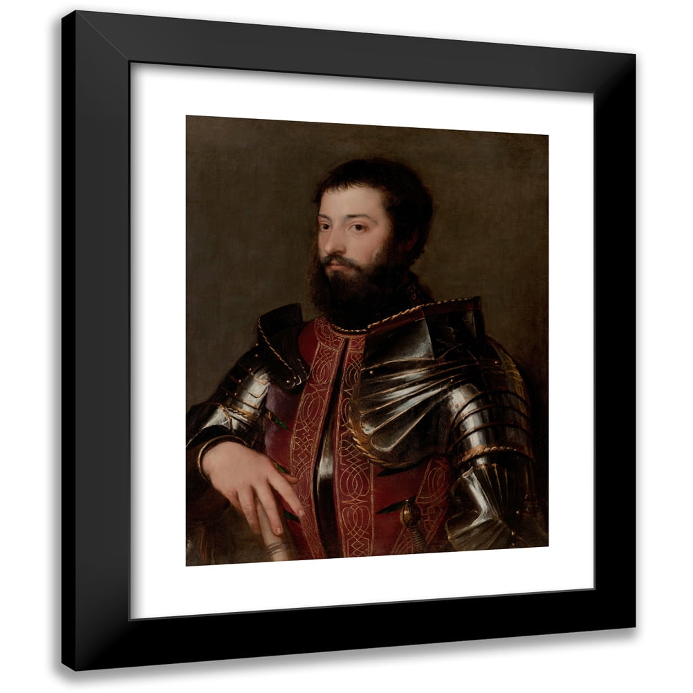 Titian 15x18 Black Modern Framed Museum Art Print Titled - Portrait of ...