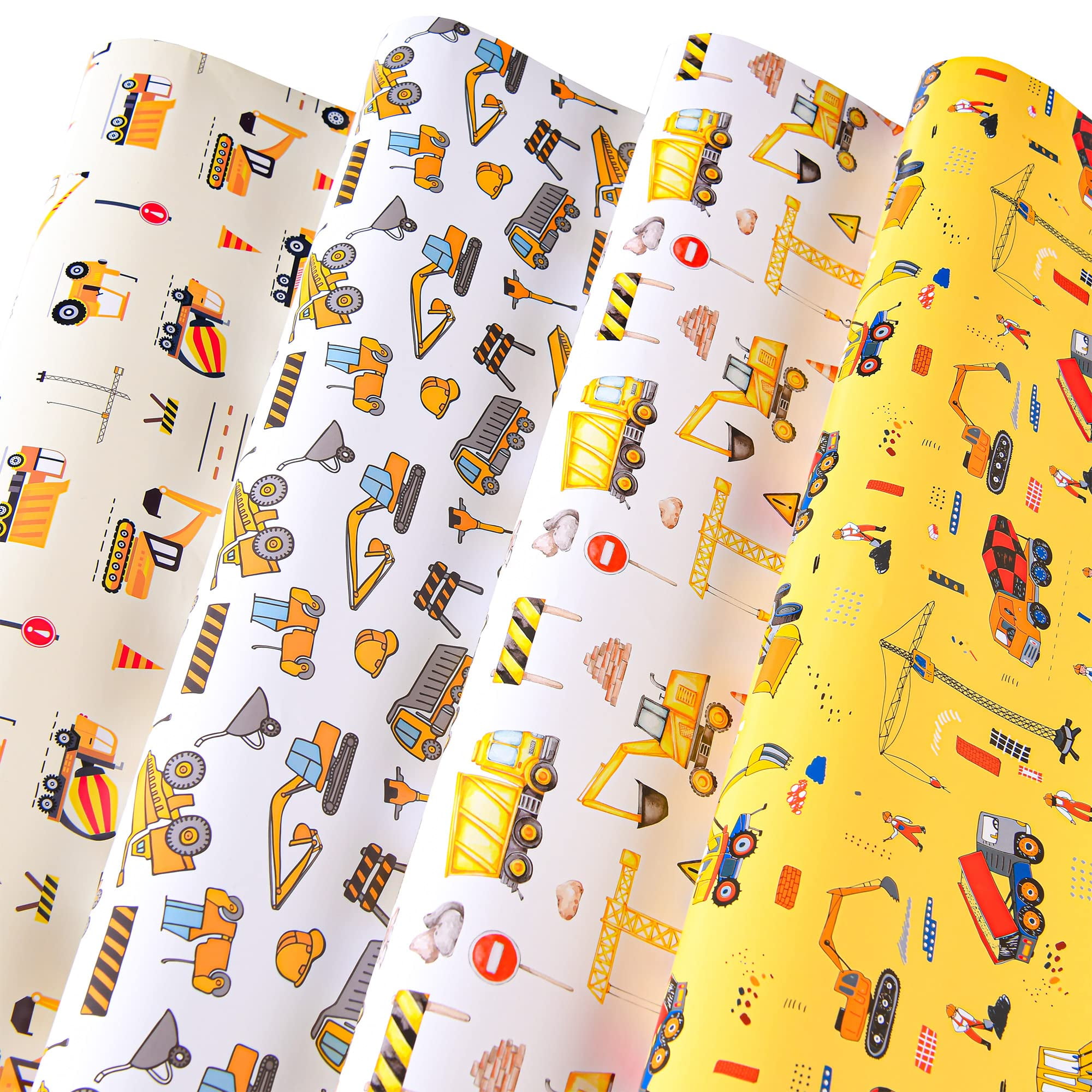 Titiweet Construction Wrapping Paper DHF10 - Truck Wrapping Paper for ...