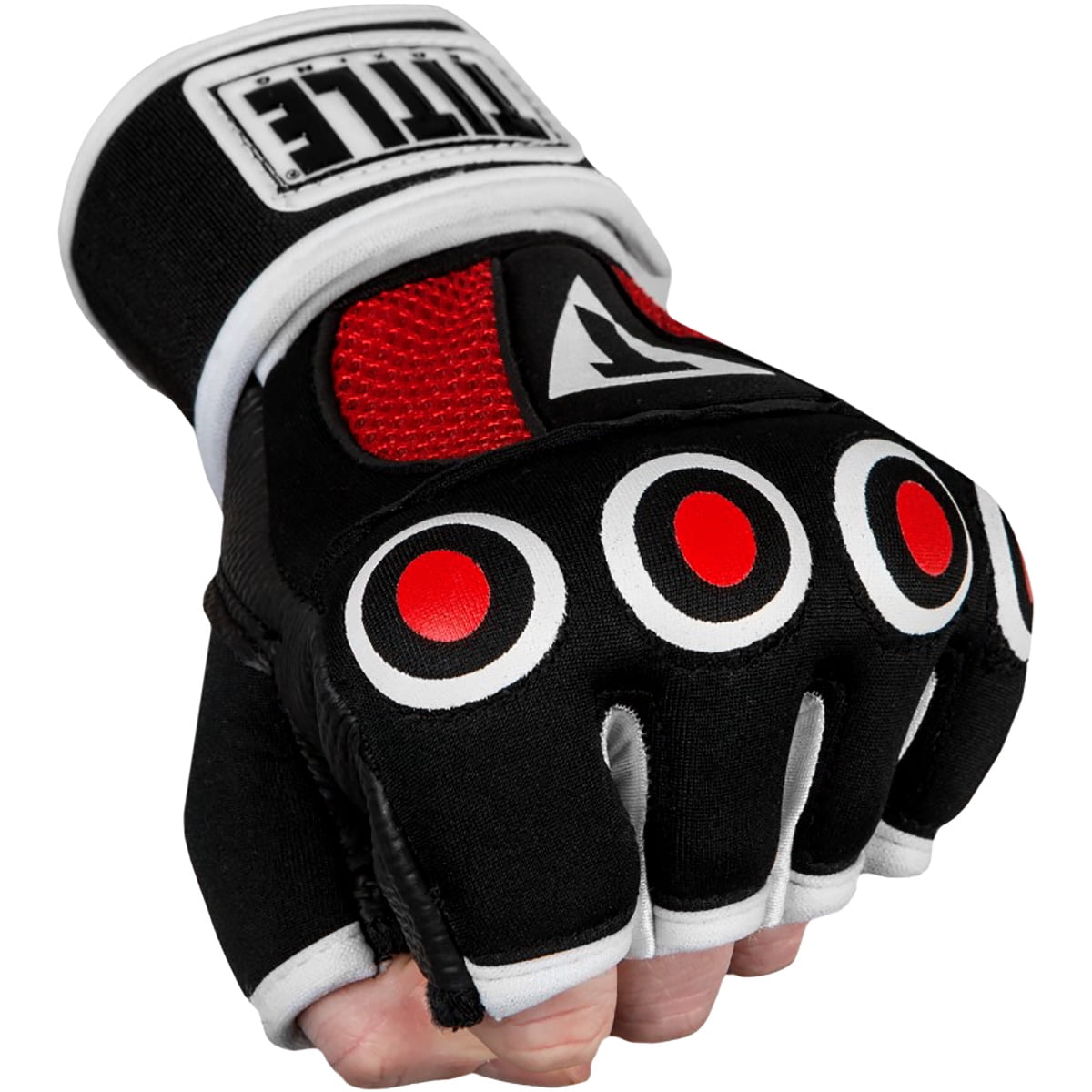 Title Boxing Gel Rage Fist Training Glove Wraps - Small - Black/Red ...