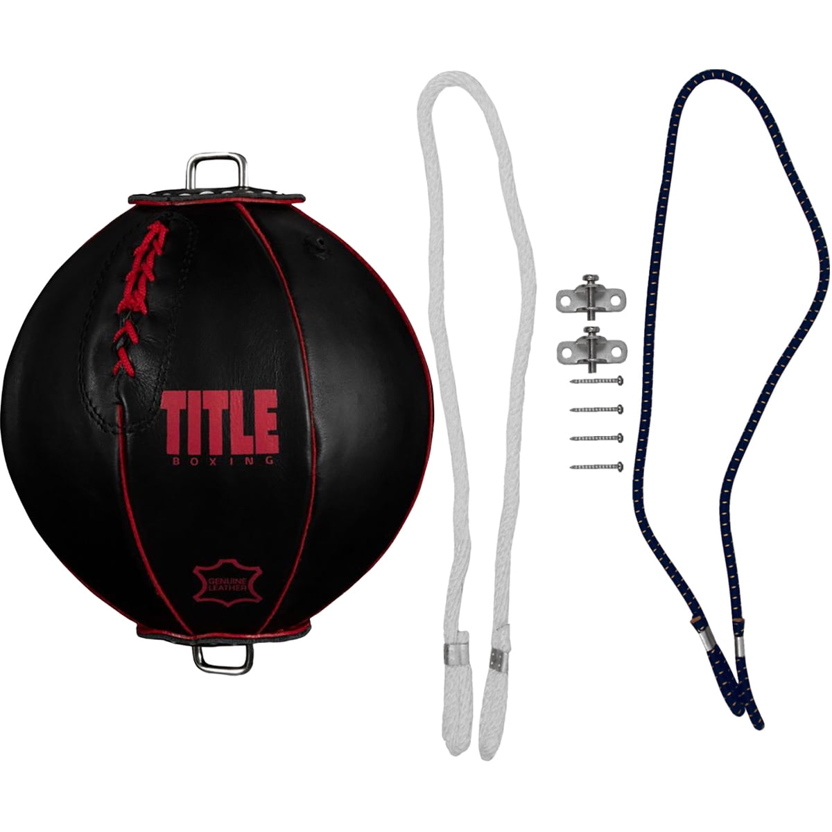 Title Boxing Retro Style Leather Double End Bag with Cables - 7 ...