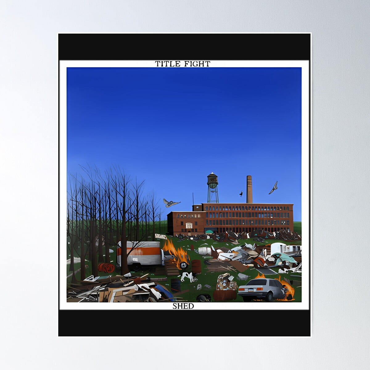 Title Fight Shed Poster Wall Art, Modern Wall Decor For Living Room ...