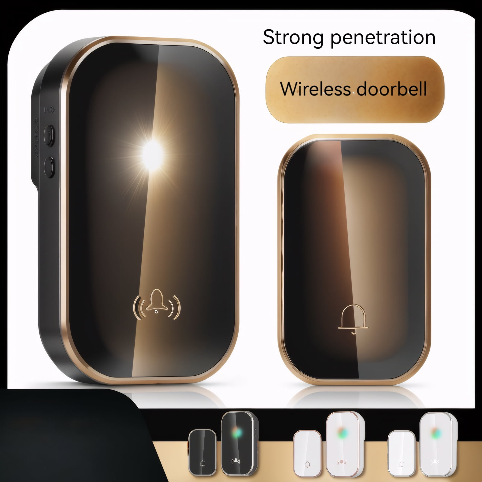 Title Home Wireless Doorbell, Ac-Powered Digital Music Doorbell With ...