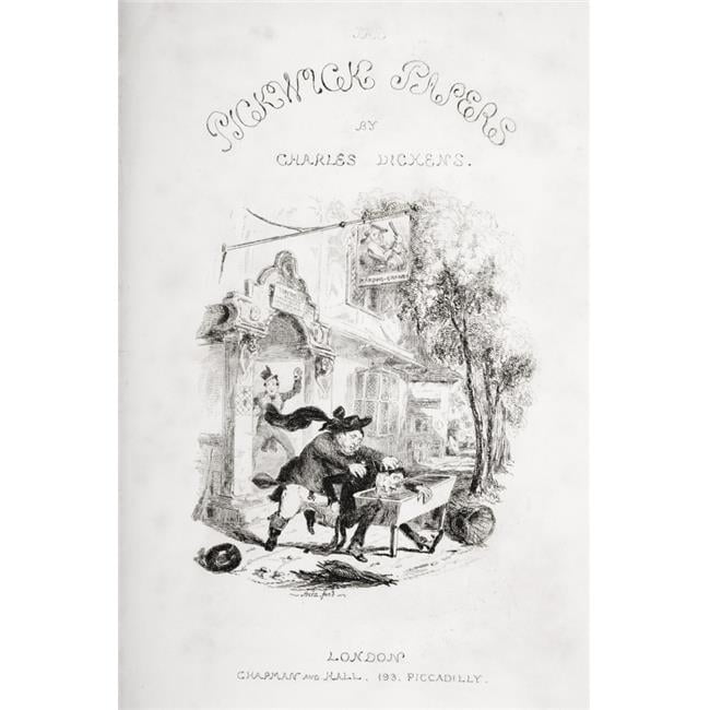 Title Page Illustgration From The Charles Dickens Novel The Pickwick ...
