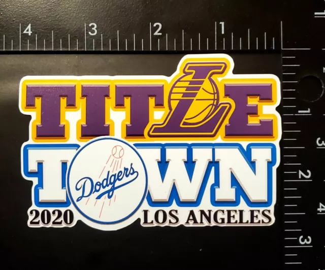 Title Town - La Dodgers X Los Angeles Lakers 2020 Sticker Phone Decal ...