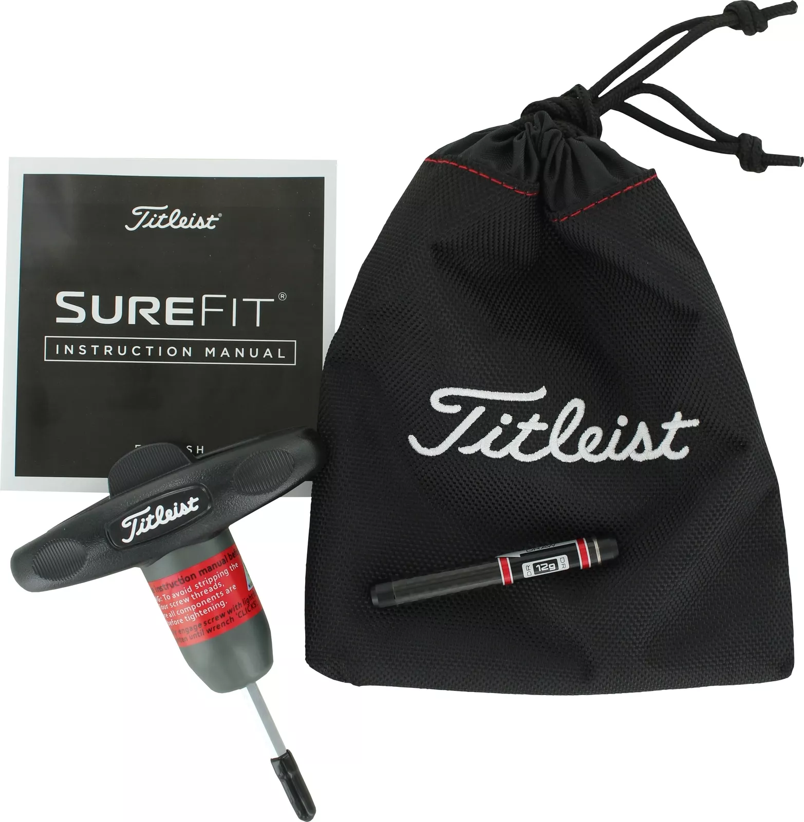 Titleist Golf SureFit 12g Draw/Fade Driver Black/Silver Weight New ...