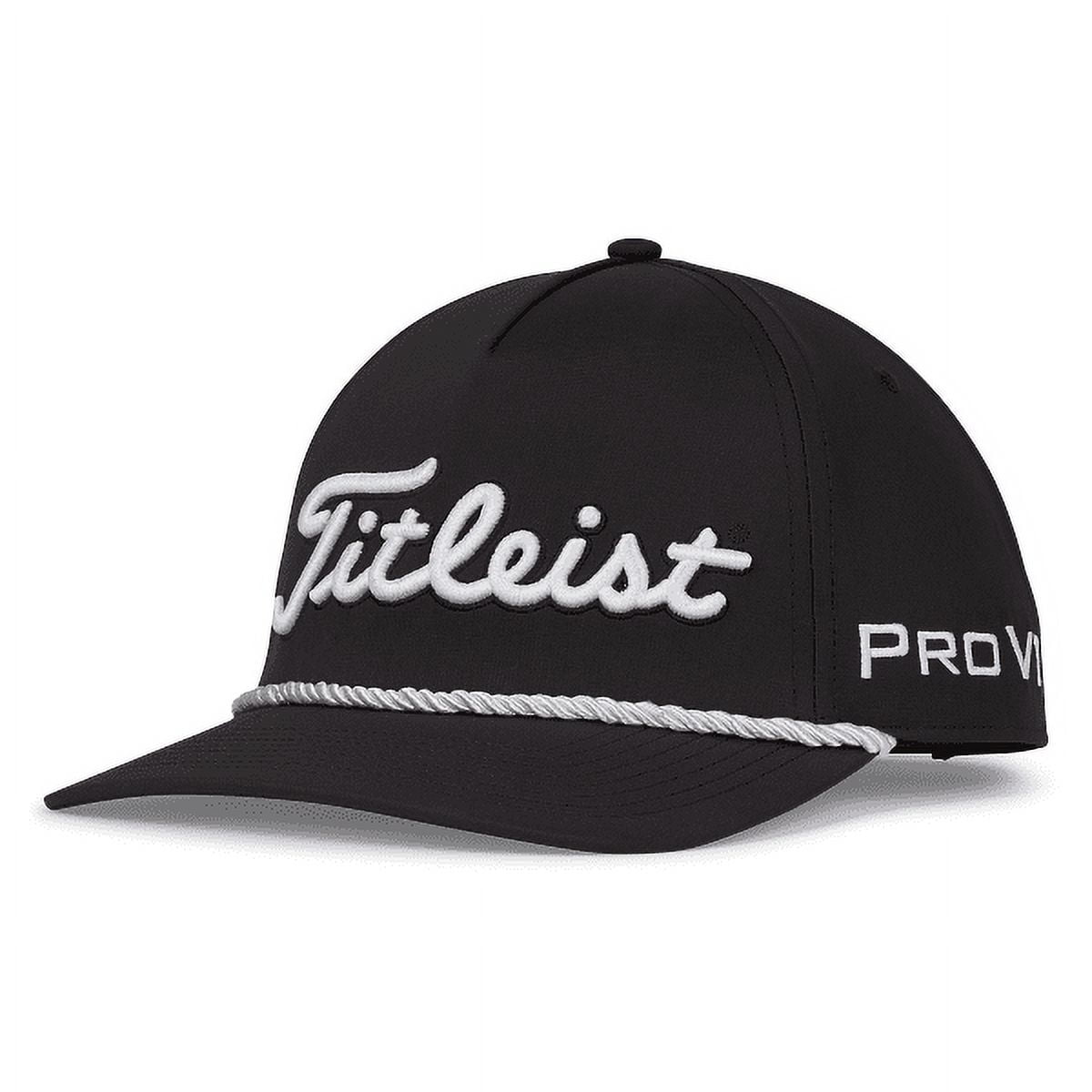 Titleist Golf Tour Rope Hat Black/White - Walmart.com