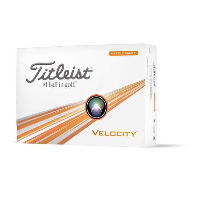 Titleist Velocity Matte Orng DD#'s, 6 Pack, Orange - Walmart Business ...