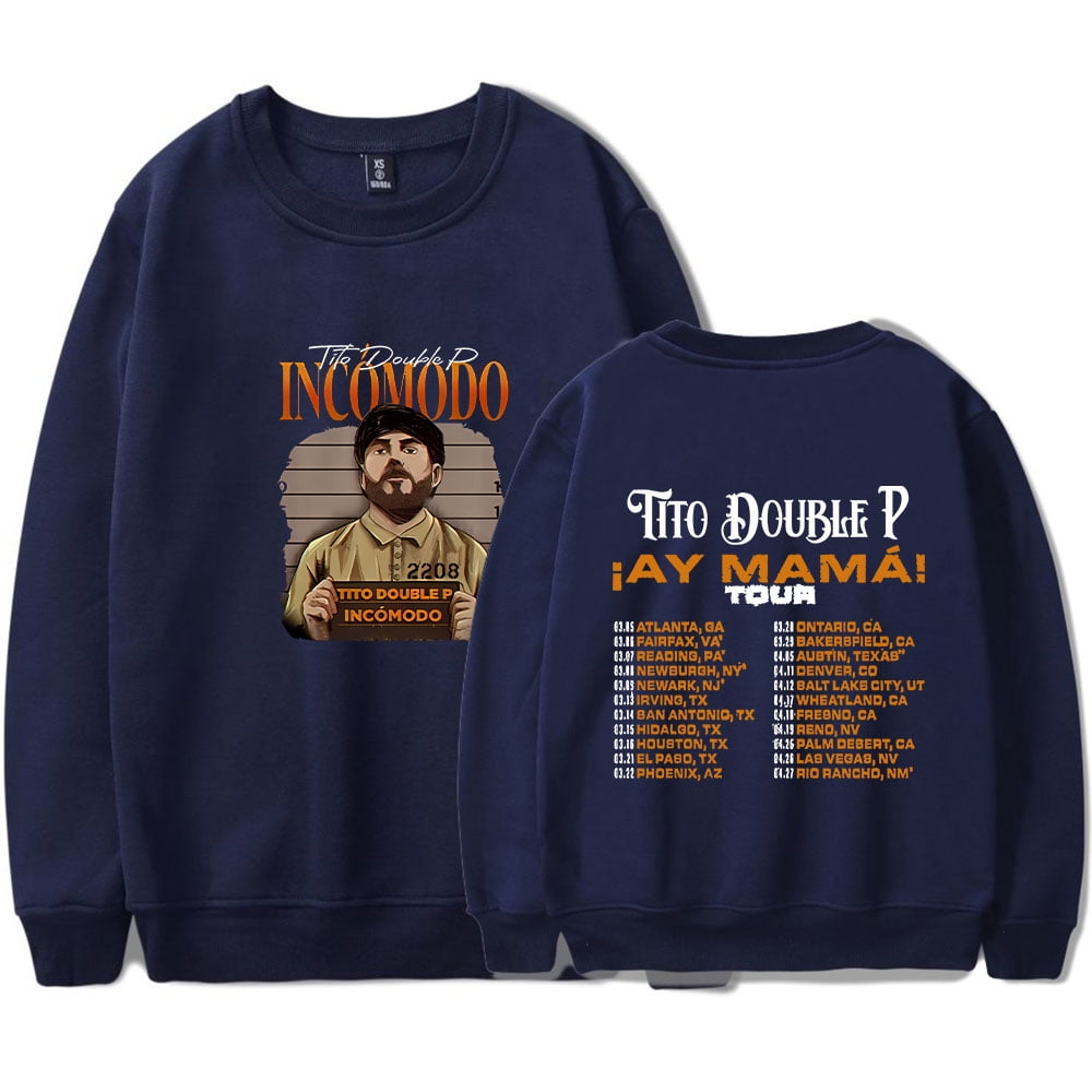 Tito Double P AY MAMA Tour 2025 Merch Long Sleeve Crewneck Sweatshirt For Men/Women Unsiex ...