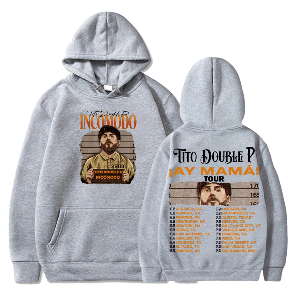 Tito Double P Ay Mama Tour 2025 Hoodie Long Sleeve Streetwear Women Men Hooded Sweatshirts ...
