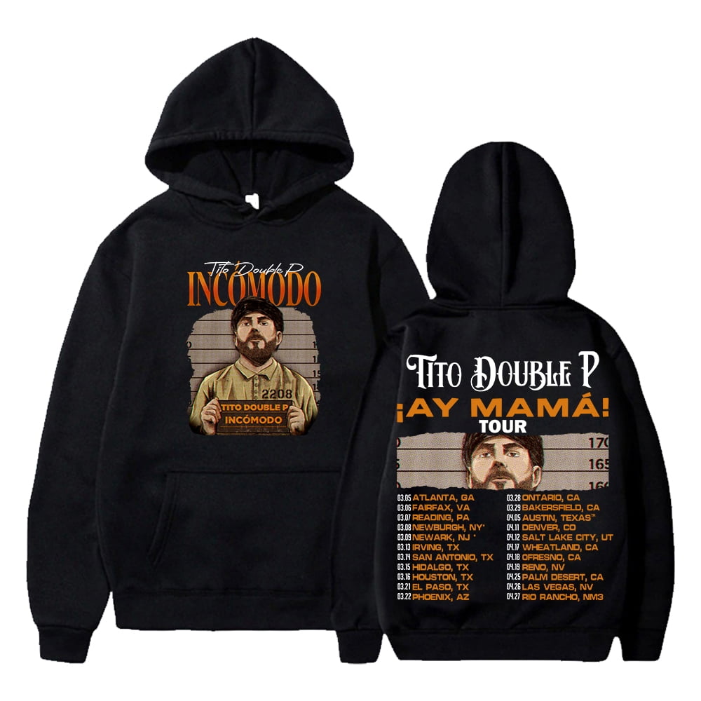 Tito Double P Ay Mama Tour 2025 Hoodie Long Sleeve Streetwear Women Men ...