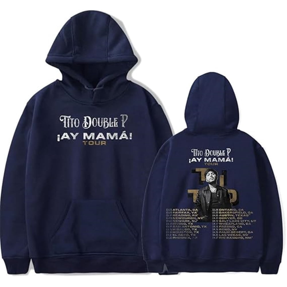 Tito Double P Merch Tour Logo Hoodie 2025 unisex retro casual long ...