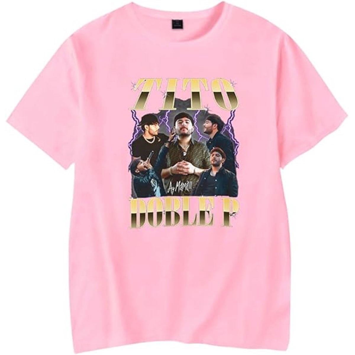 Tito Double P T-shirt round neck pure cotton short sleeved unisex ...