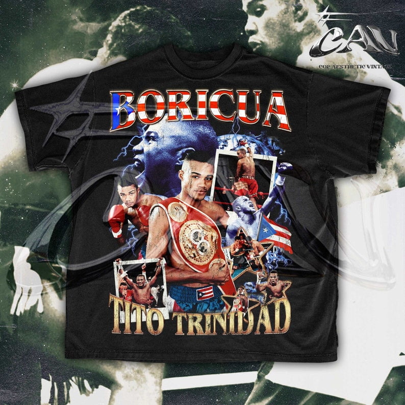Tito Trinidad Style T-Shirt | Legendary Puerto Rican Boxer - Walmart.com