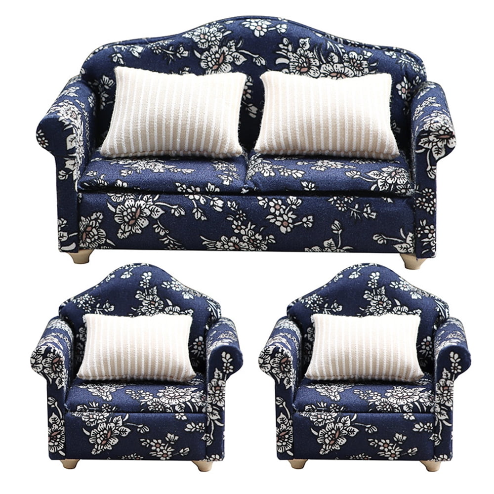 Titoumi 1:12 Dollhouse Mini Sofa Set - DIY Handmade Model Toy - Kids ...