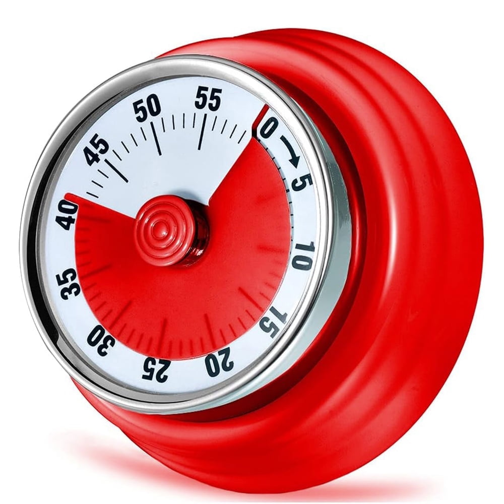 Titoumi 2-Pack Kitchen Timer - Countdown Cooking Reminder - Mechanical ...