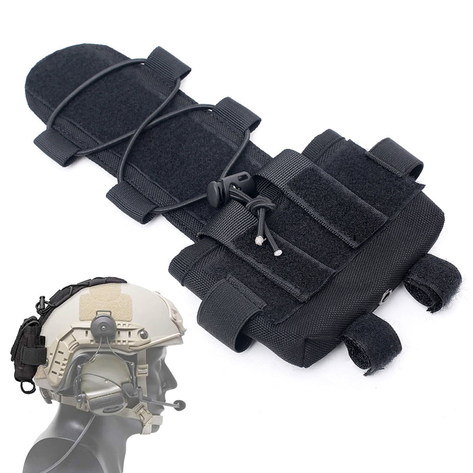 Titoumi Helmet Battery Pouch for Tactical Helmets - Multipurpose 600D ...
