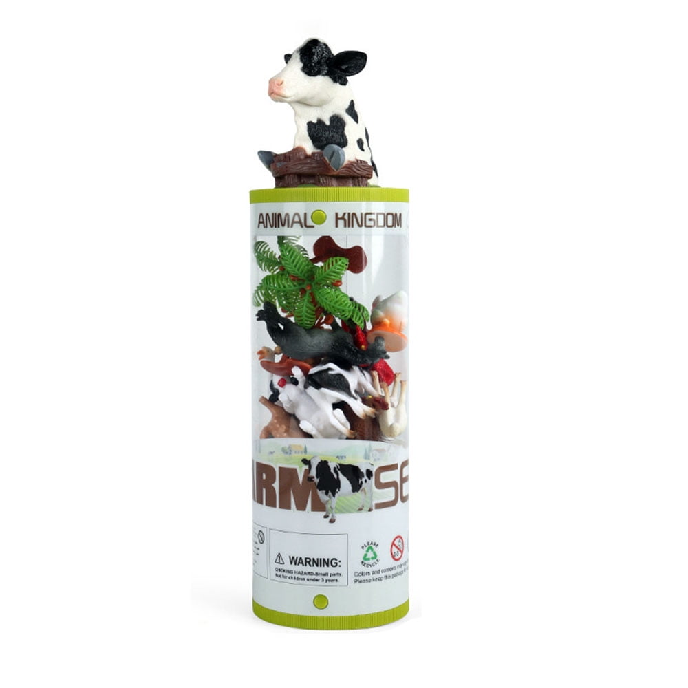 Titoumi KIDS Mini Farm Animals Figure Creatures in Tube 15 pcs Set ...