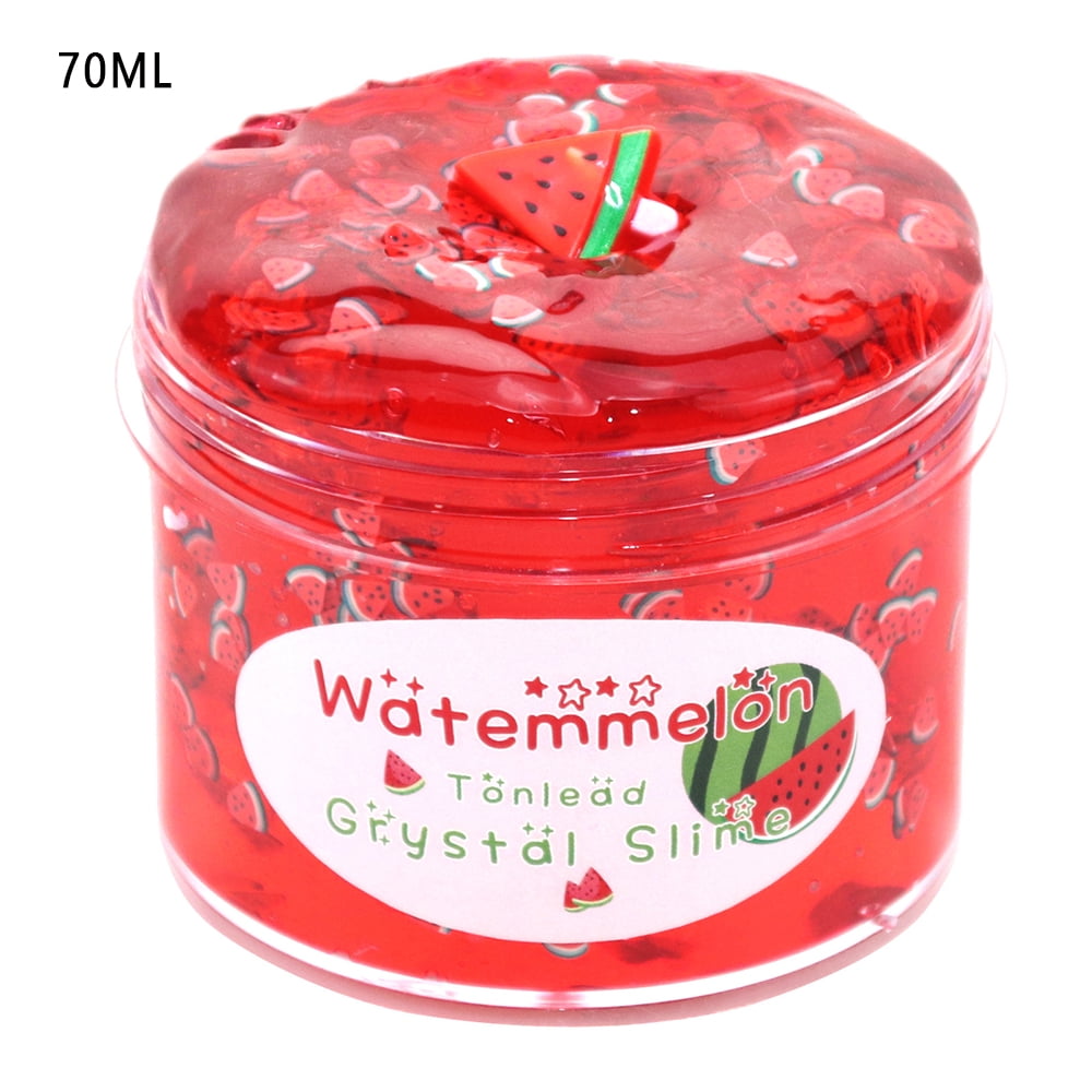 Titoumi Watermelon Red Clear Slime Crystal Putty - Soft Jelly Clay Non ...