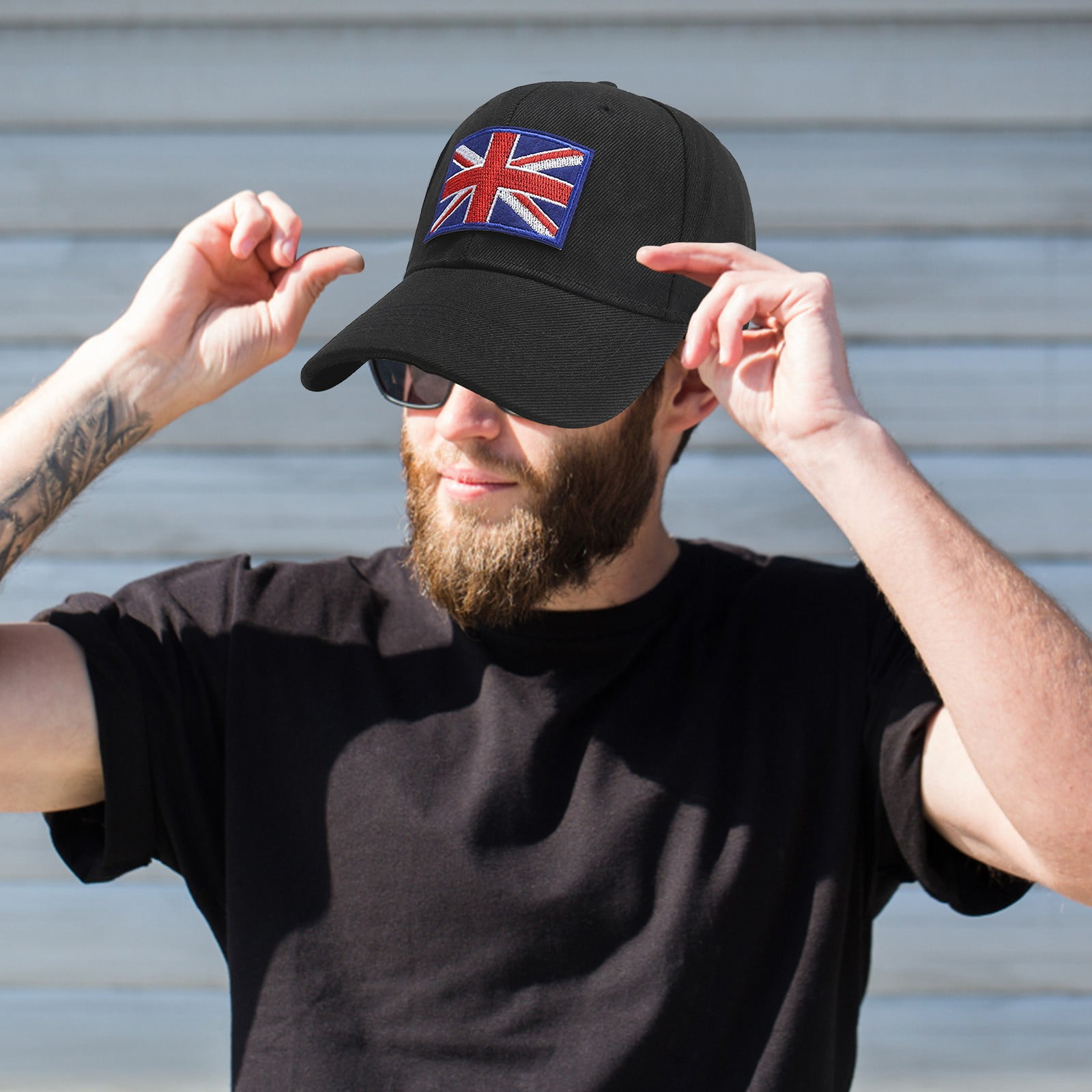 Tittly Baseball Cap New British Flag Four Season Outdoor Baseball Caps ...