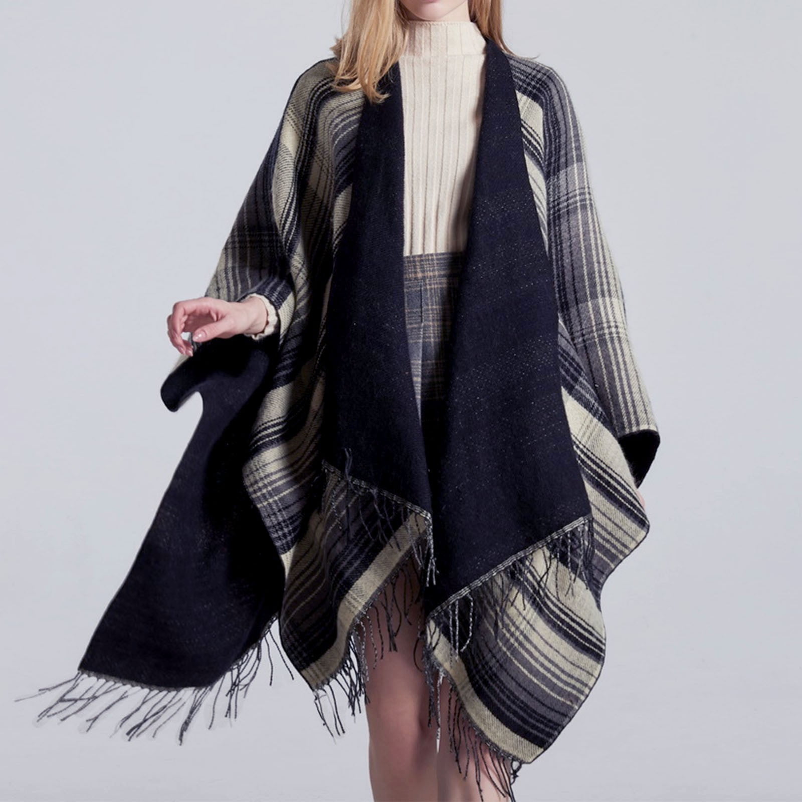 Tittly Shawl Wraps for Women Scarf for Women Women's Travel Plaid Shawl ...