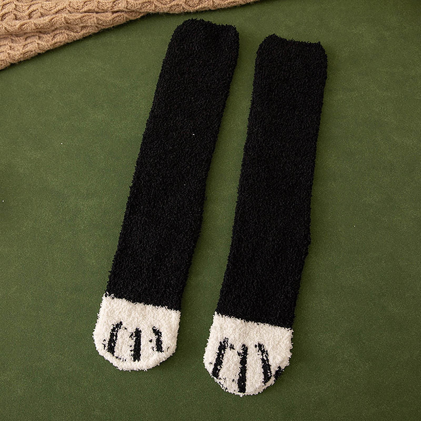 Tittly Slouch Socks Grip Socks Women Fuzzy Socks Cozy Soft Cute Animal ...