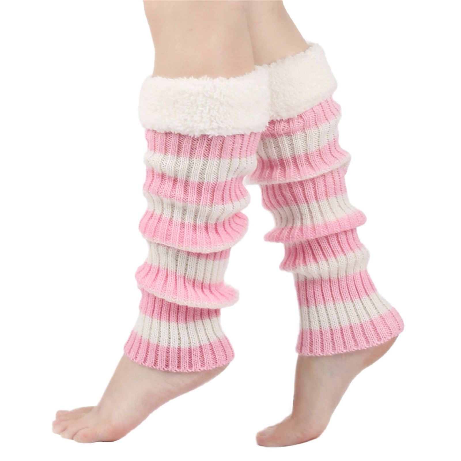 Tittly Slouch Socks Socks for Women Women's Winter Striped Knitted Sock ...