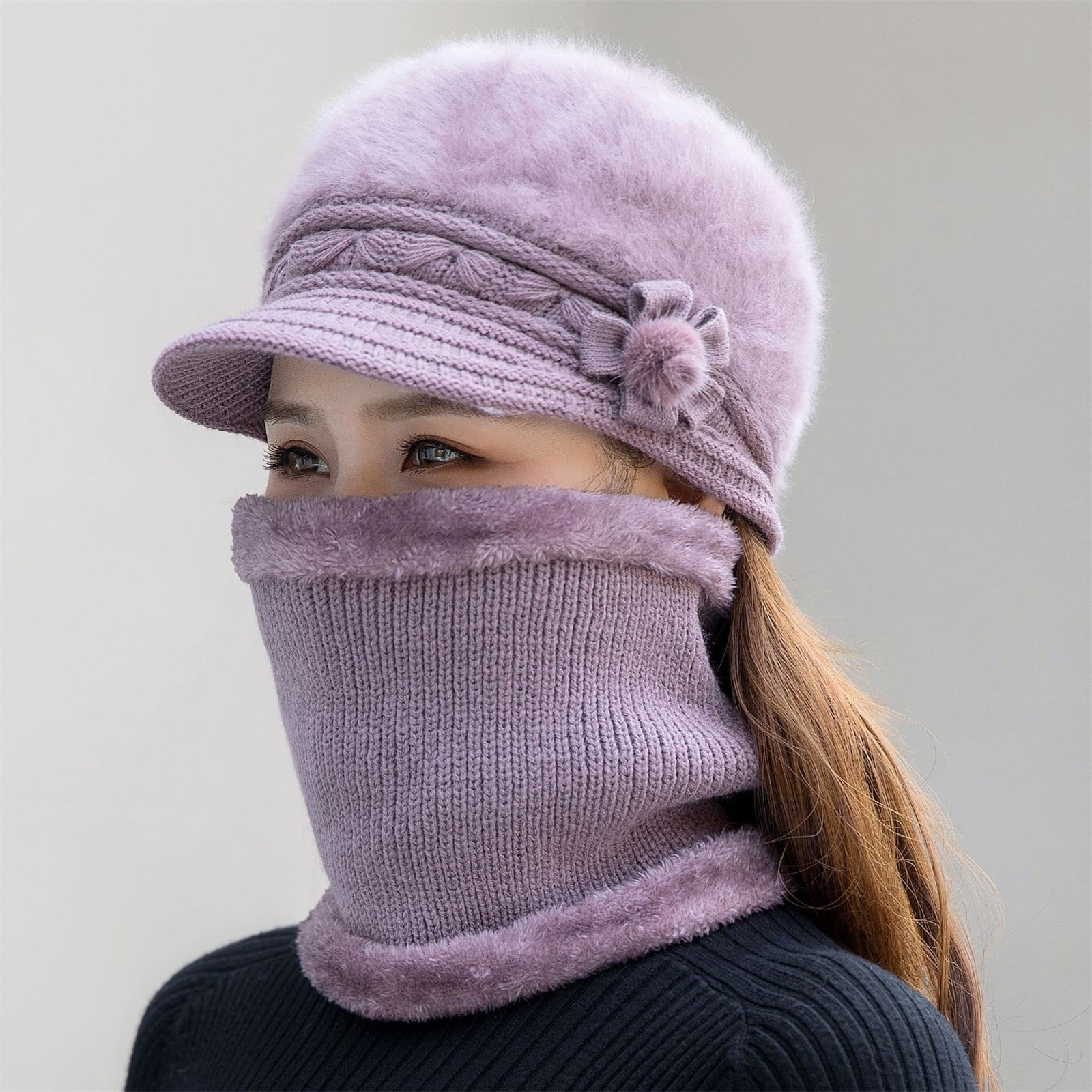 Tittly Winter Hats Beanie Fleece Lined Womens Beanie Hat Winter Hat ...