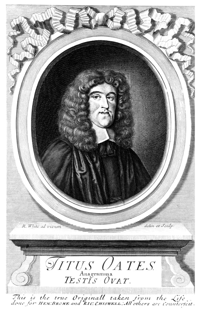 Titus Oates. Nenglish Imposter And Fabricator Of The Imaginary Popish ...
