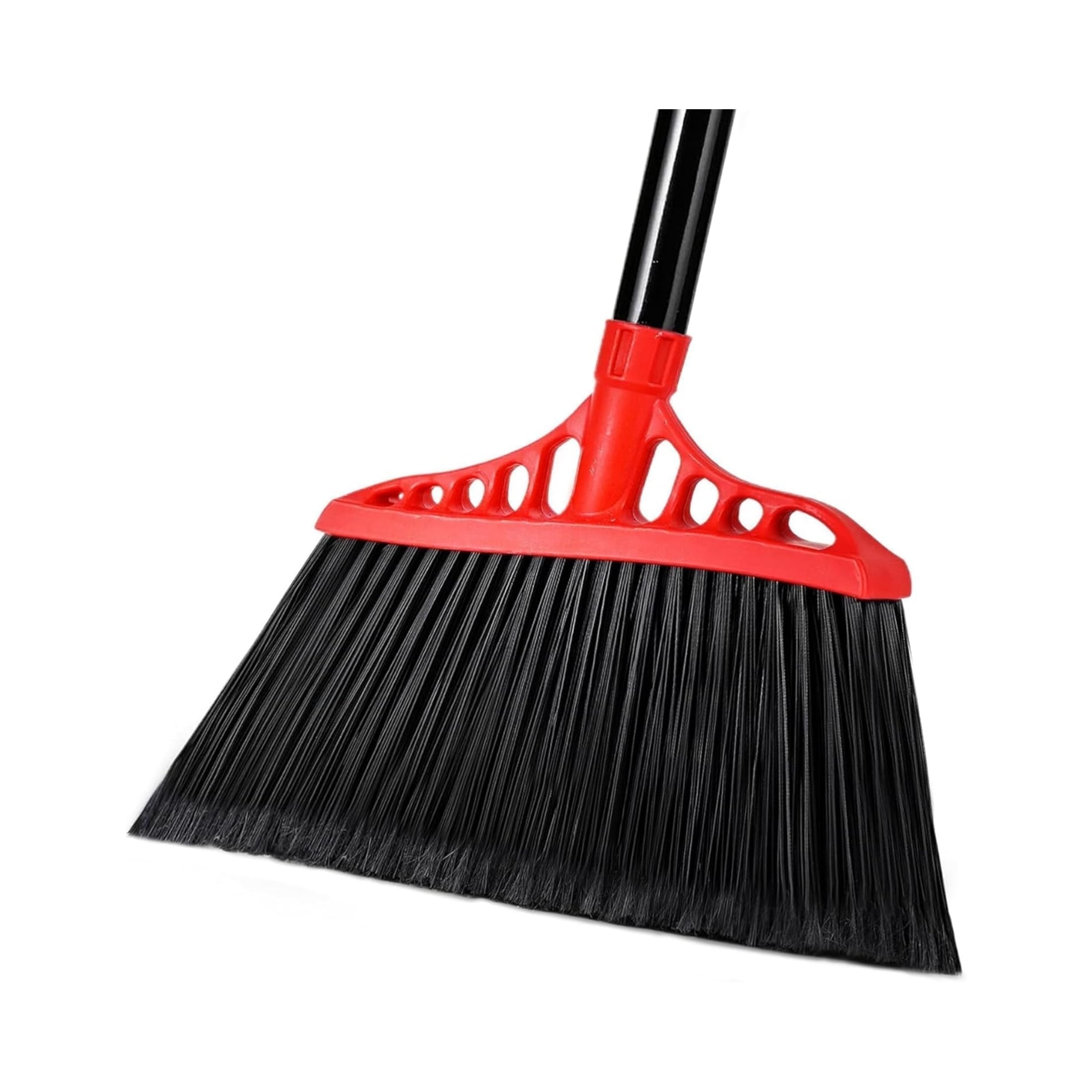 Tiumso Heavy Duty Outdoor Household Broom with 1 Black Brooms & 4 Poles ...