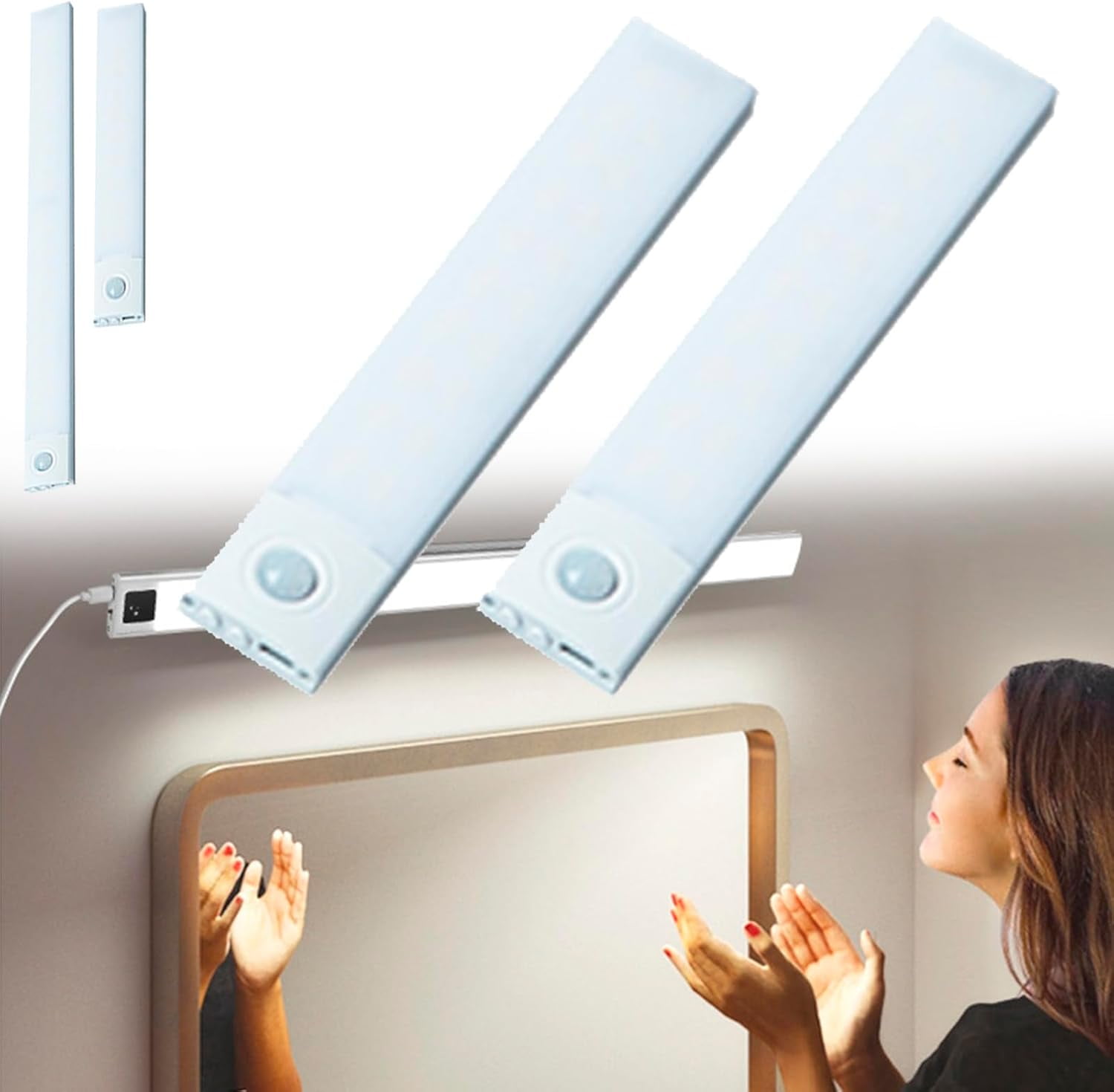 Tiverio Home Motion Sensor Lights 2 Pack Night - Smart Motion Sensor ...