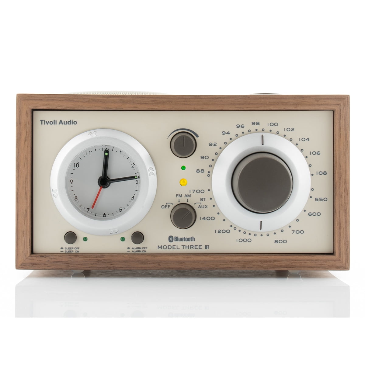 Tivoli Audio Model Three BT AM/FM Bluetooth Clock Radio (Walnut Beige ...