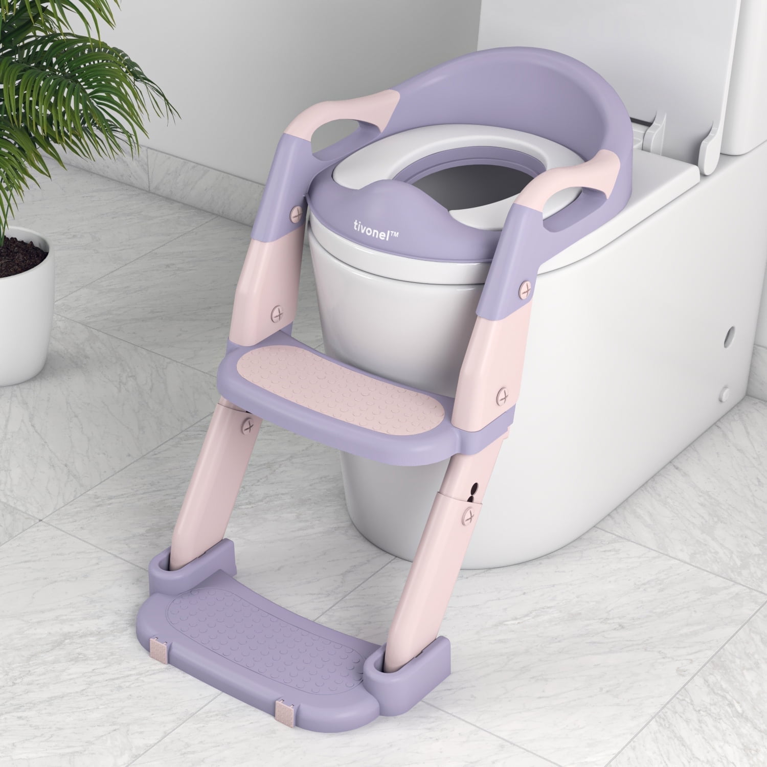 Tivonel 3-in-1 Toddler Potty Training Chair, Potty Seat with Ladder and ...
