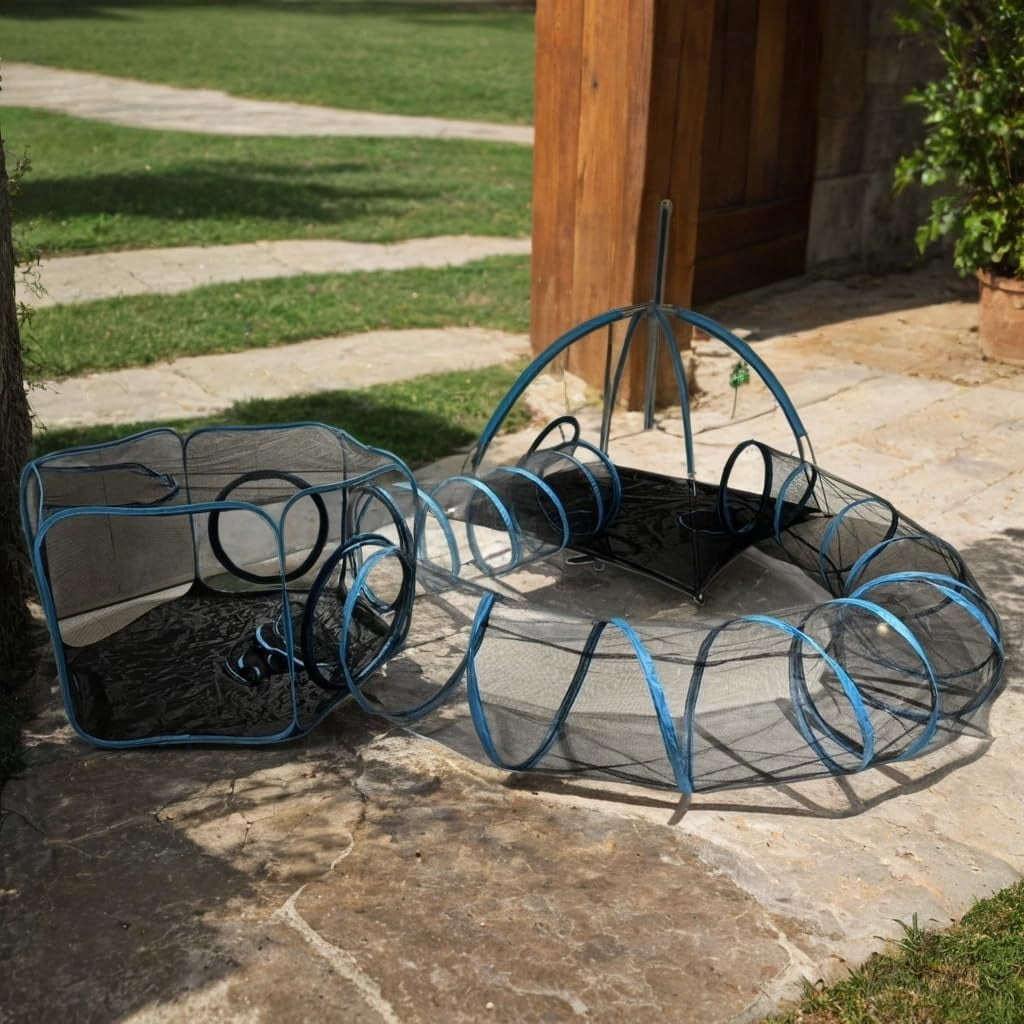 Tivray Outdoor Cat Enclosure, 4-in-1 Cat Tent Outdoor Pet Playpen with ...