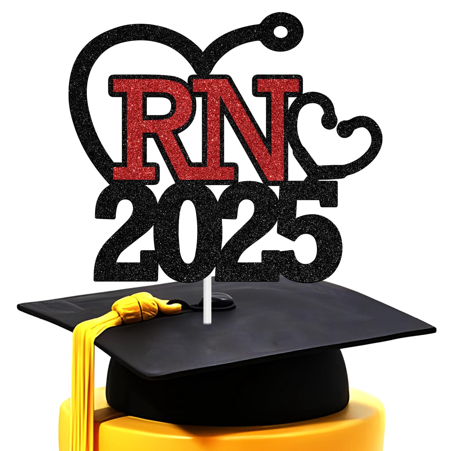 Tivurcia RN 2025 TWE5 Cake Topper - Class of 2025 Nurse Graduation Cake ...