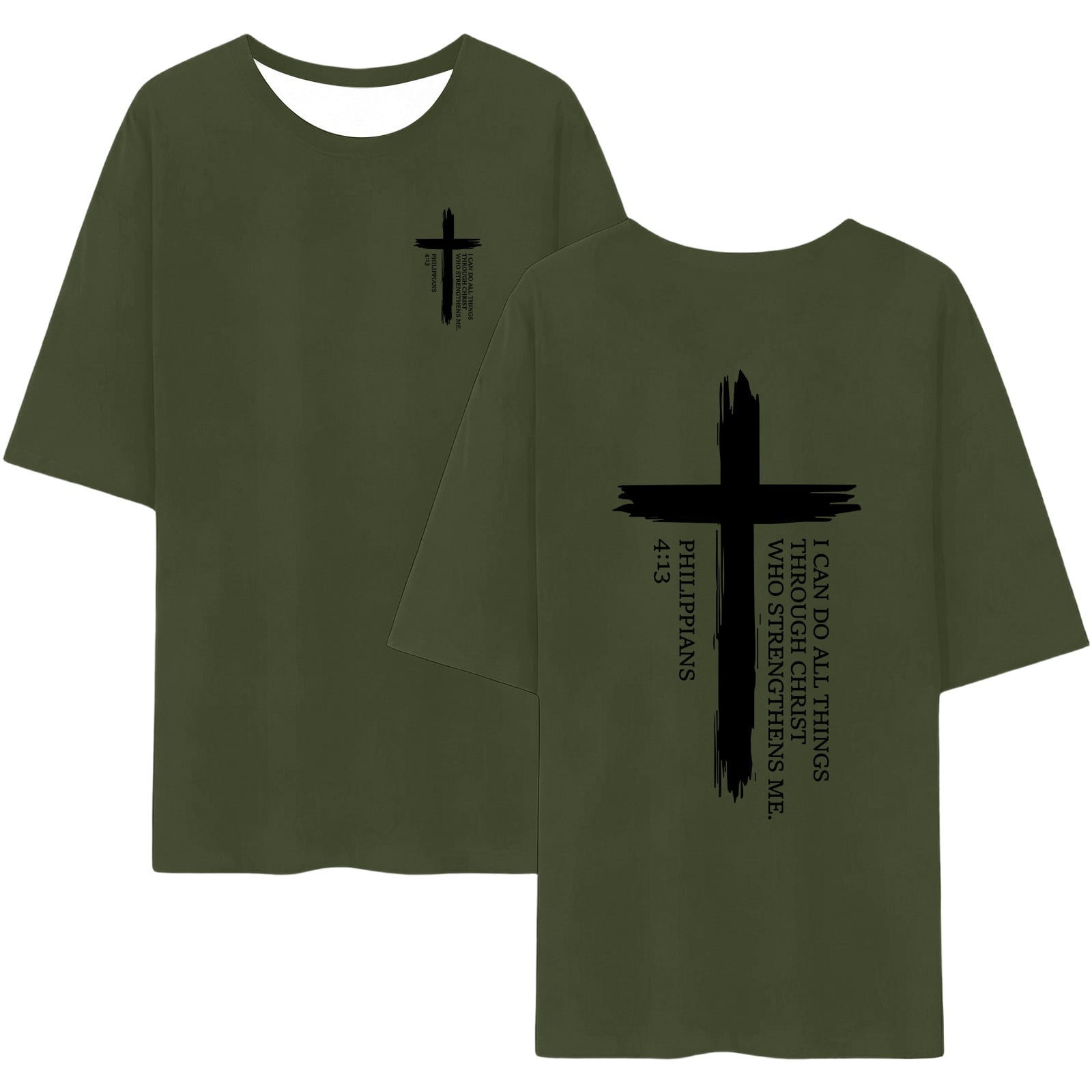 Tiweut Christian Short Sleeve Shirts for Men Jesus Faith Cross ...