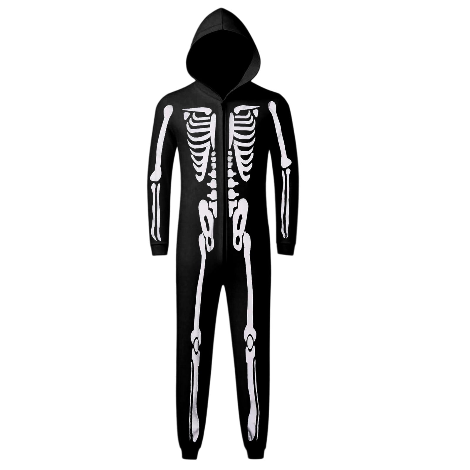 Tiweut Family Matching Outfits Halloween Mens Jumpsuit Themed Skeleton ...