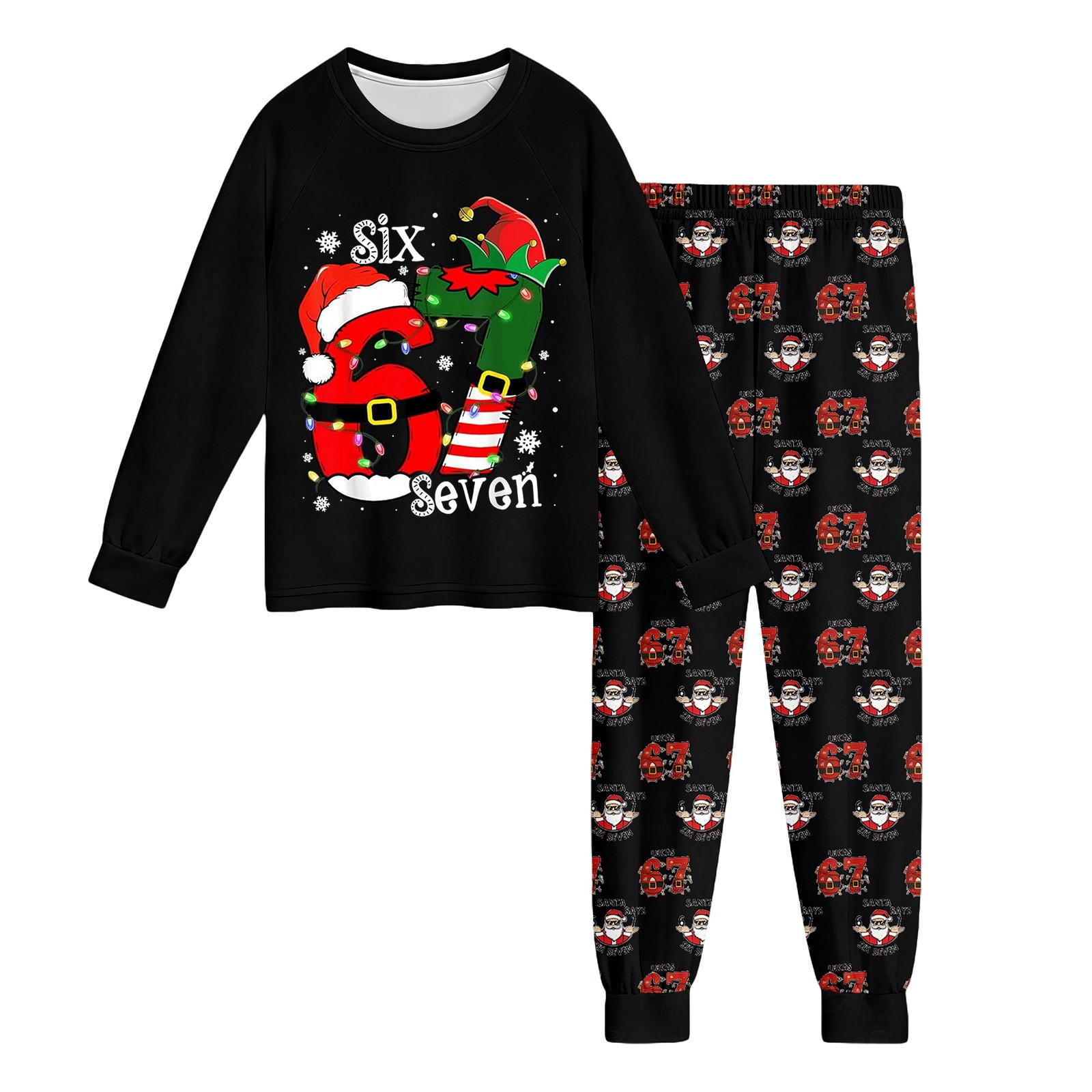 Tiweut Kids 67 Pants Set Boys Girls Christmas 6 7 Meme Clothing Sets ...