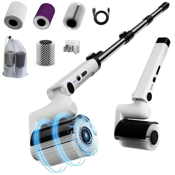 Tiwiche Roller Electric Spin Scrubber - 2-Speed Waterproof Cordless ...