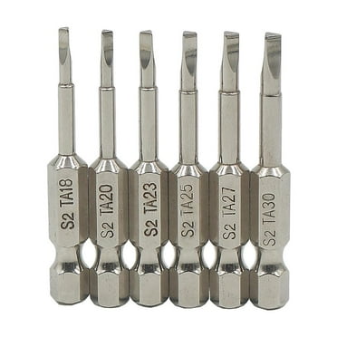S1 Magnetic Square Screwdriver Bit 1/4" Hex Shank 2" Length Screw ...