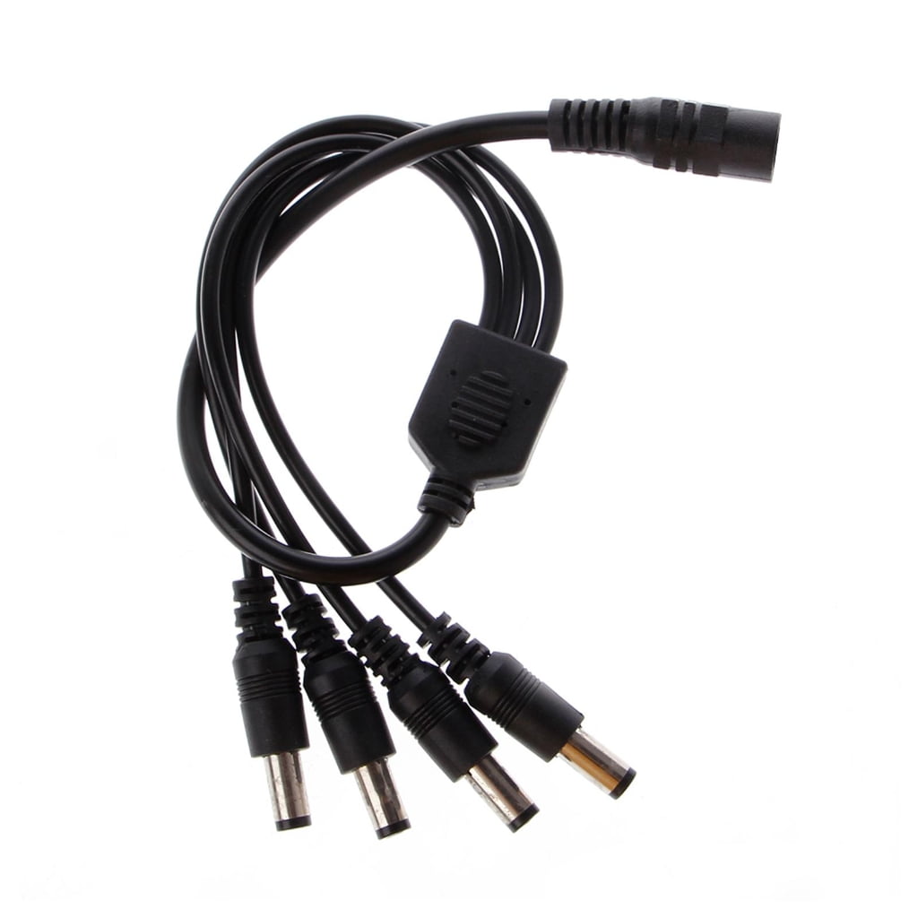 Tizuqe 1 Female to 2/3/4/5 Male Plug 5.5x2.1mm Port 12V for DC Power ...