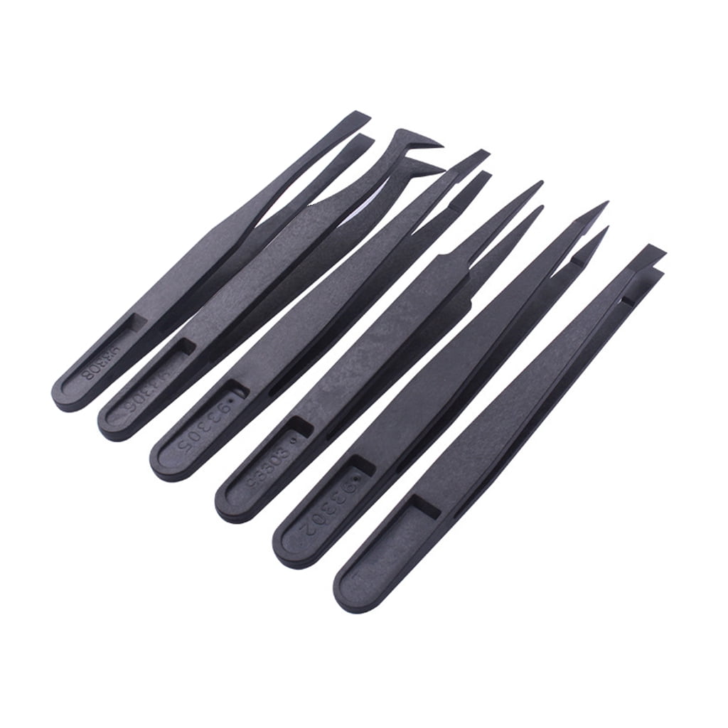 Tizuqe 1 Set Plastic Anti-static Tweezers DIY Repair Tool for ...