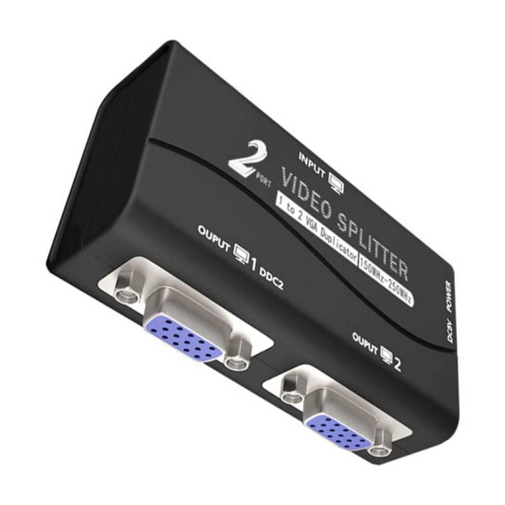 Tizuqe Clear VGA Signal Extender VGA Splitter For Two Screens Up To ...