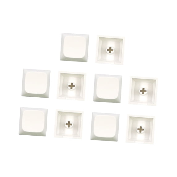 Tizuqe 10Keys PBT Keycap XDA Profile 1U Not Engraving Blank Key Cover ...