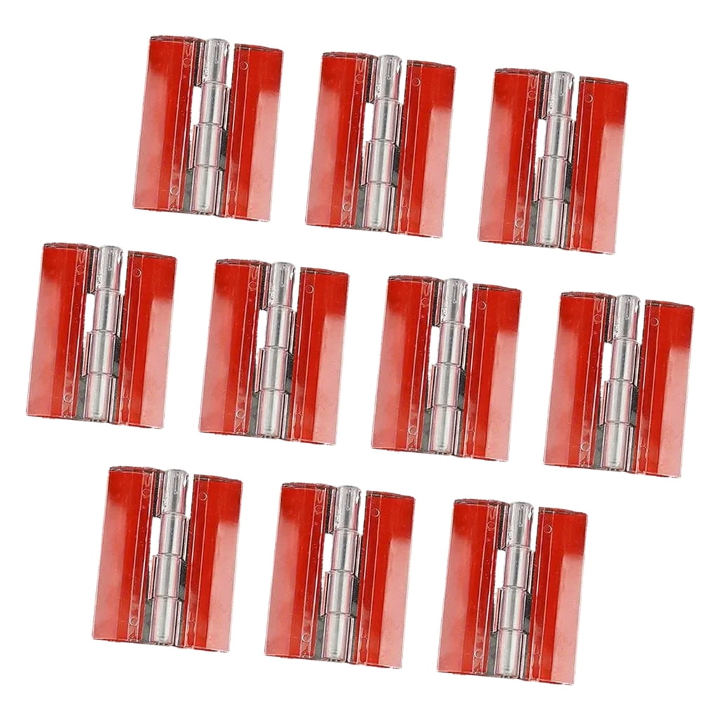 Tizuqe 10pcs No Drill Clear Hinges Acrylic Door Hinges Flexible Folding ...