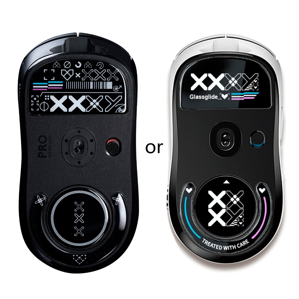 Tizuqe 1Set Glass Mouse Skates for GPW GPX Mouse Feet Pads Curved Glide ...