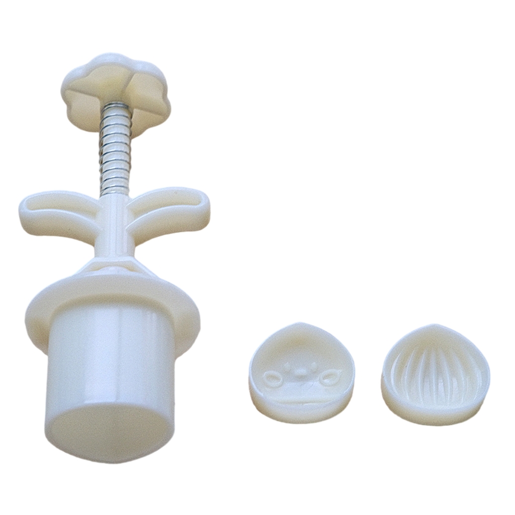 Tizuqe 2 Stamp Mooncakes Mold Flexible Chestnut Moulds for Homemade ...