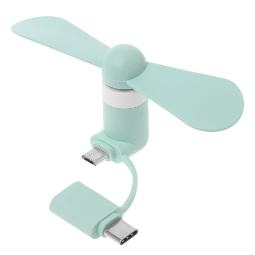Tizuqe 2 in 1 Type C Micro USB Mini Fan Cooler for HTC Type-C USB -C ...